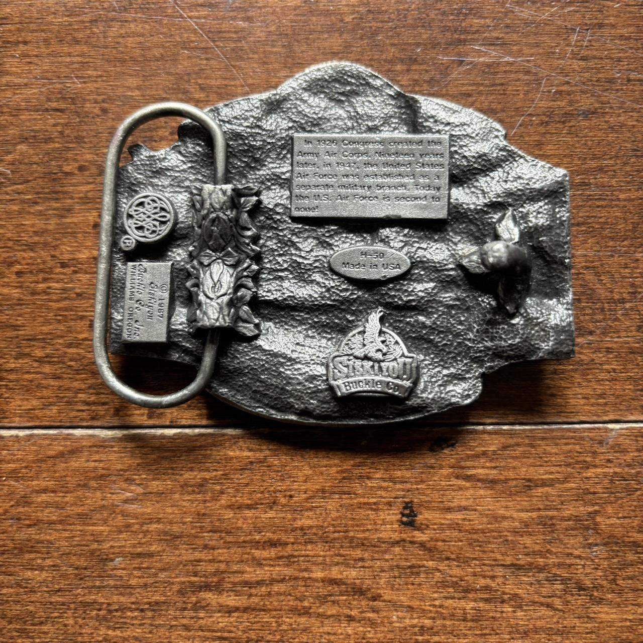 VINTAGE 1987 USA AIR FORCE BELT BUCKLE Condition:... | Depop
