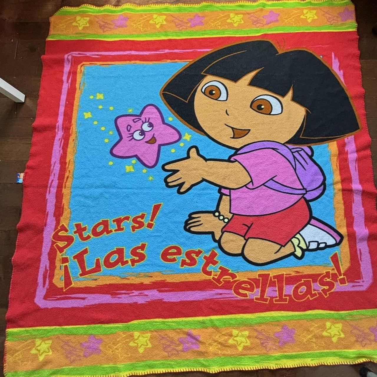 VINTAGE 2004 DORA BLANKET beautifully coloured... - Depop