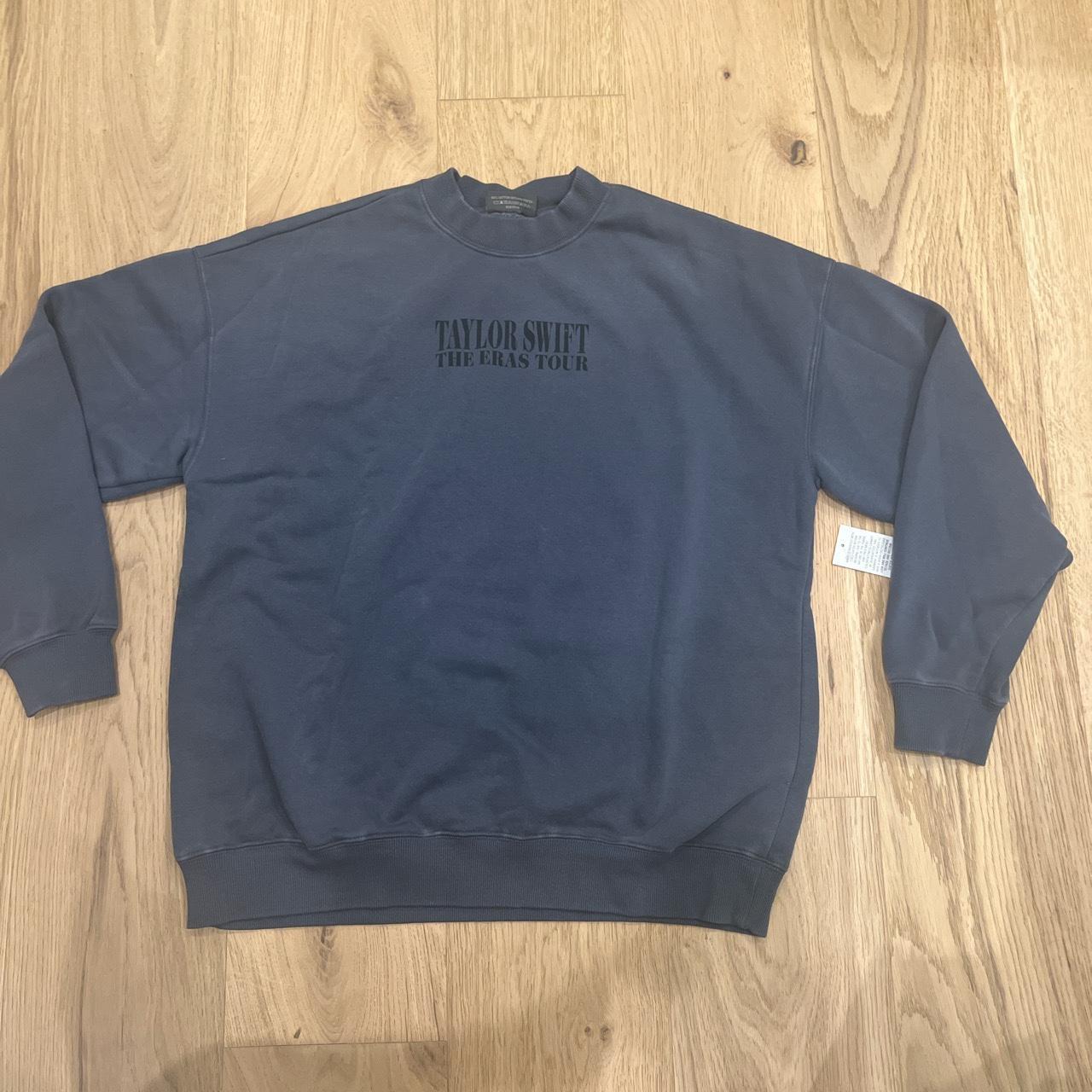 taylor swift blue eras tour crewneck - blue crewneck... - Depop