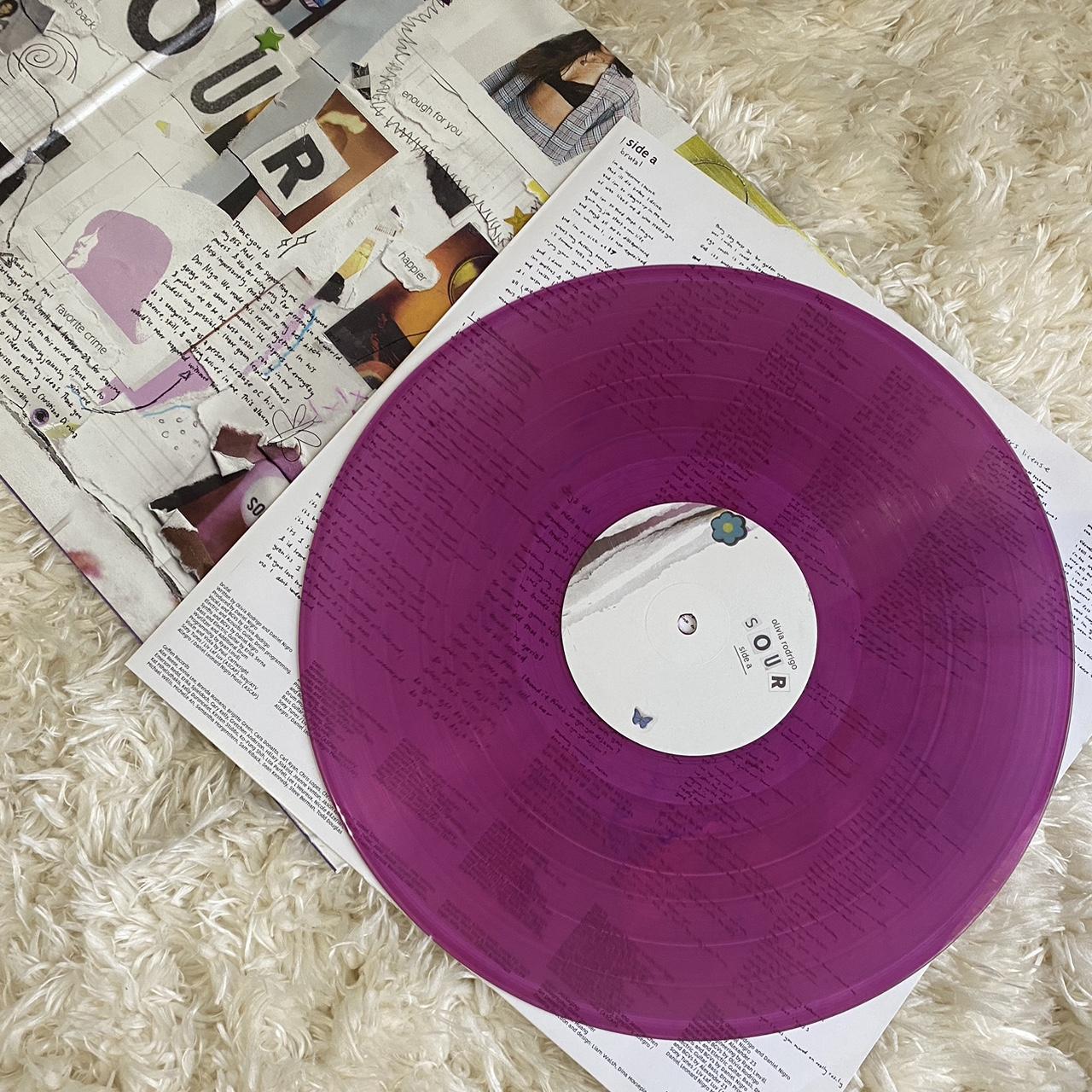 sour olivia rodrigo vinyl magenta transparent! no... - Depop