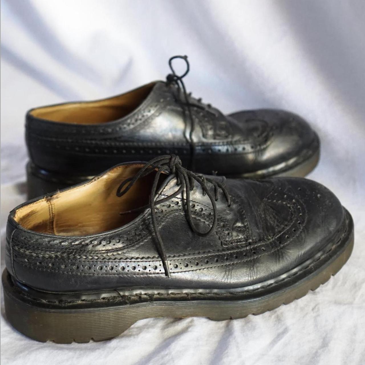 Beautiful Brogue Doc Martens Size M 9 Well worn.... - Depop