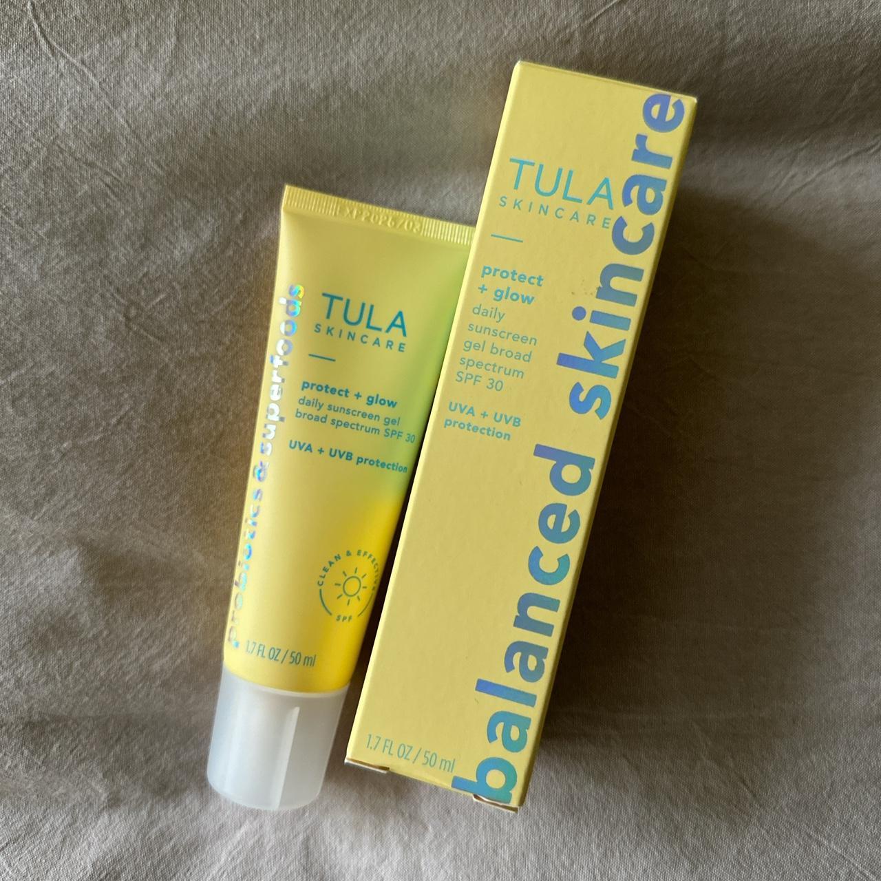 Tula Skincare Protect + glow sunscreen gel spf... - Depop