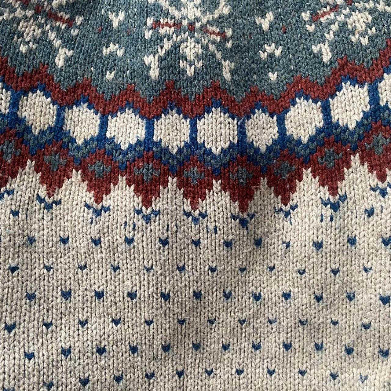 Nordic style woolen jumper. Minor pilling but... - Depop