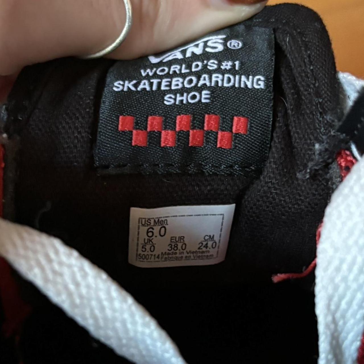 vans black canvas shoes with gummy soles. super... - Depop