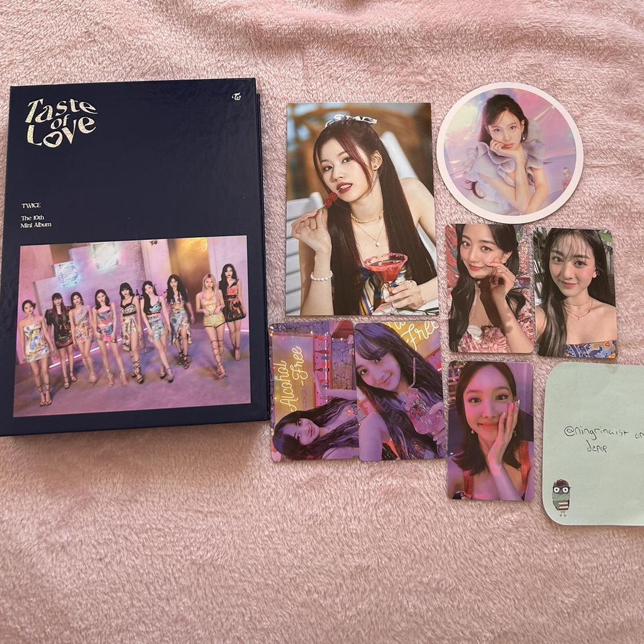 twice taste of love album comes with postcard circle... - Depop