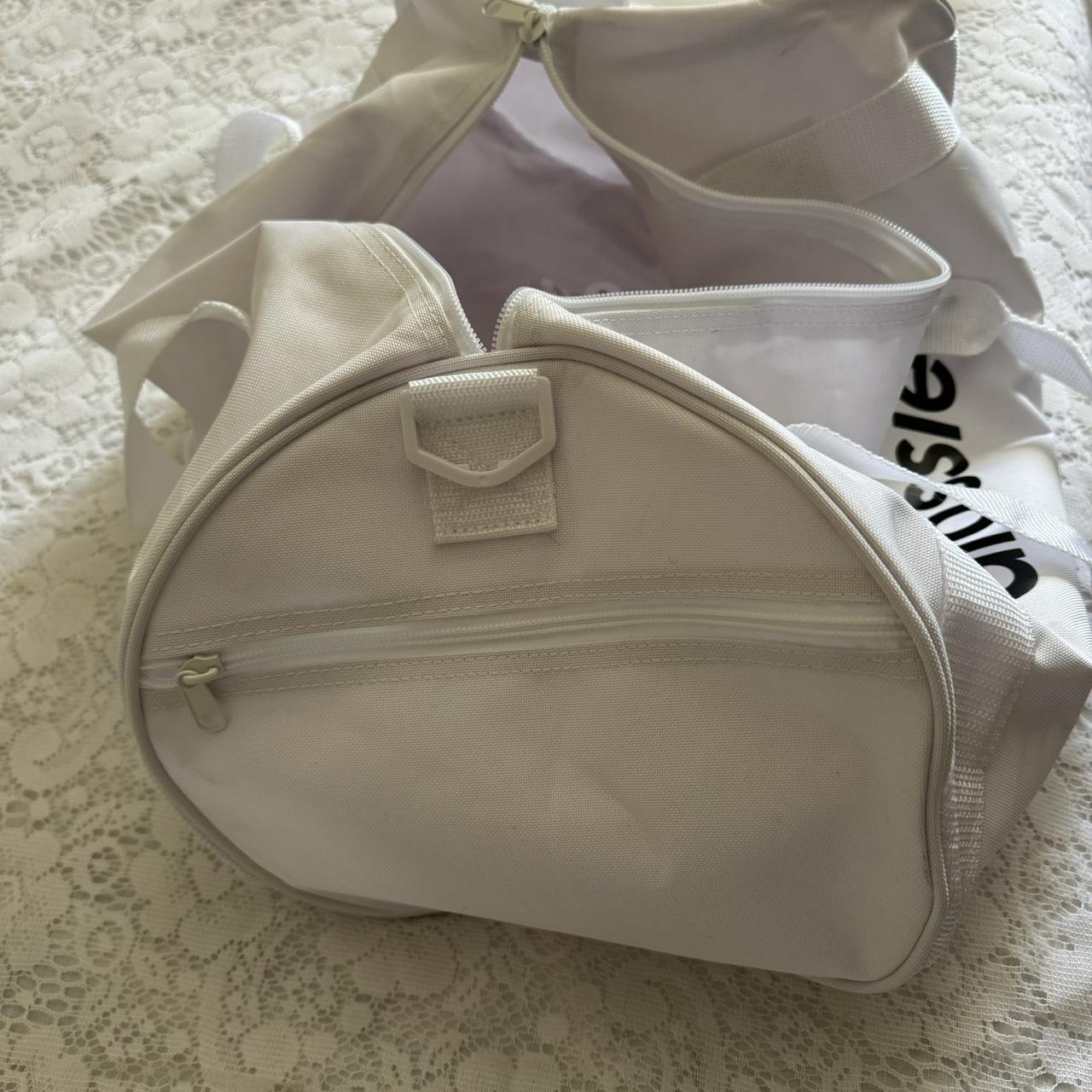 Glossier White Duffle Bag - Depop