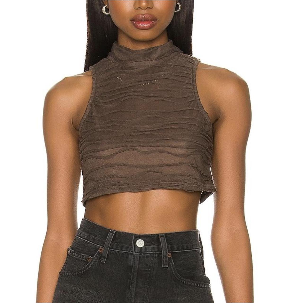 Revolve superdown crop top Brand new with tags Open... - Depop