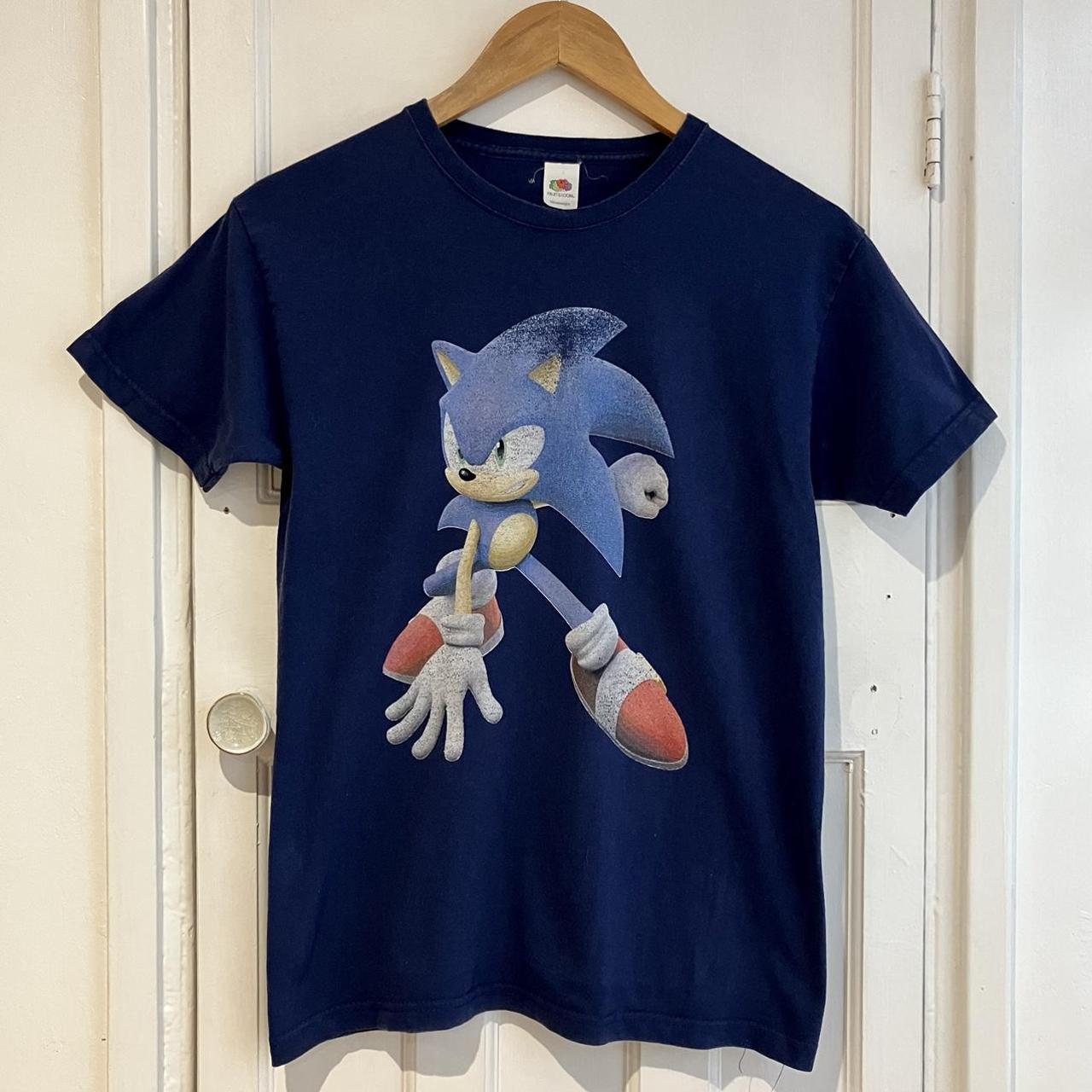 Vintage Sonic the Hedgehog gamer T-shirt on Fruit of... - Depop