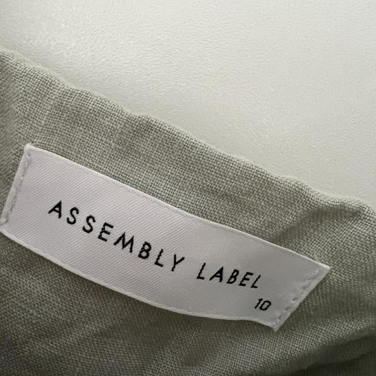 Assembly Label, linen slip dress, midi length, size 10 - Depop