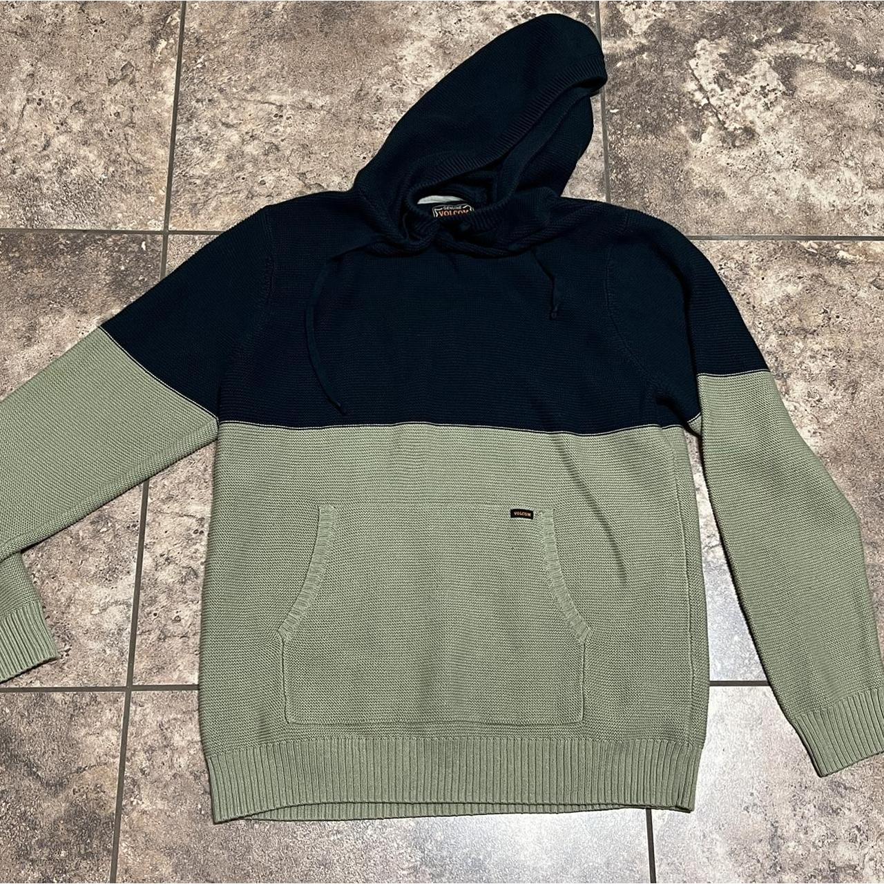 Volcom knit hoodie heavyweight From 2010s Size Large - Depop