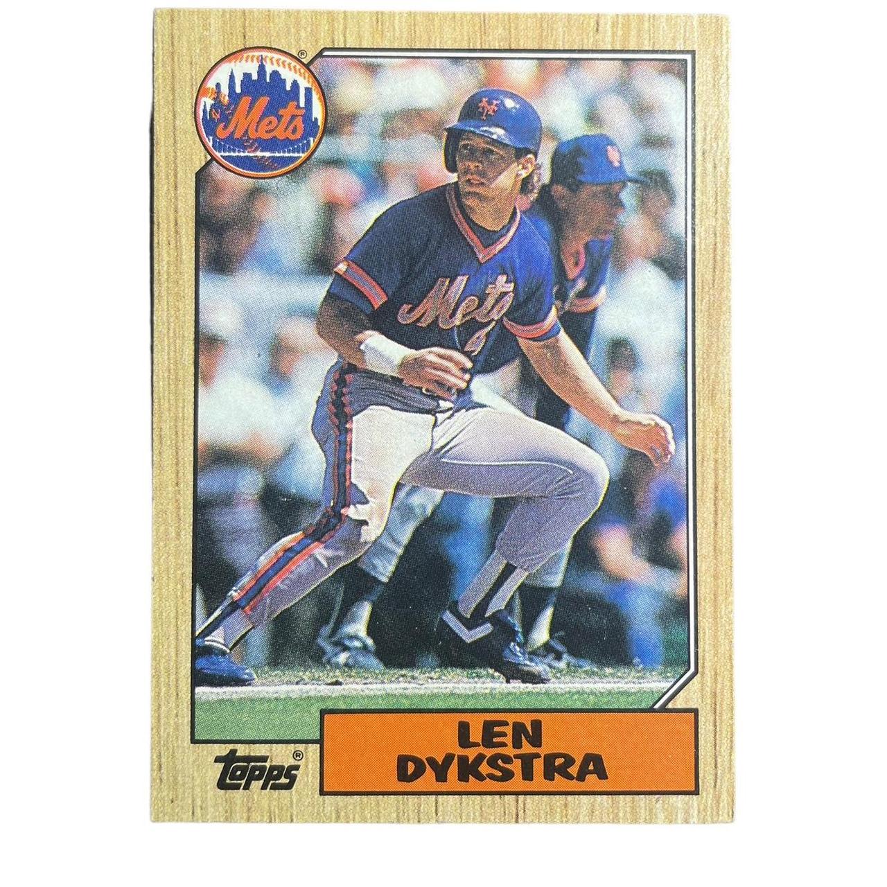 1987 len dykstra new york mets topps baseball card... | Depop