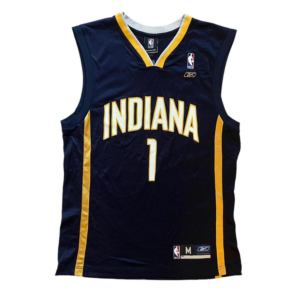 vintage 90s indiana pacers stephen jackson... - Depop