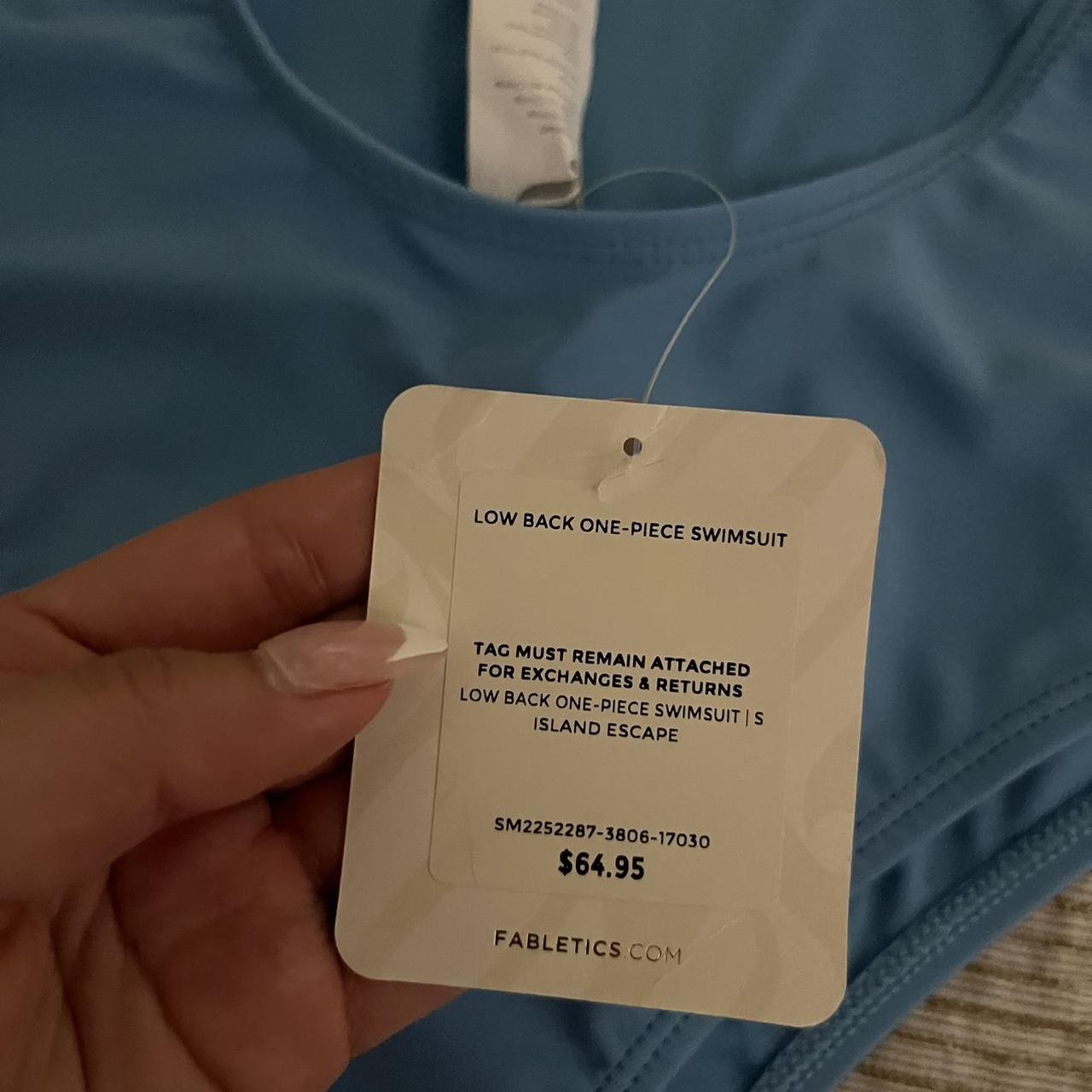 BNWT Fabletics Low Back One-Piece Swimsuit - Depop