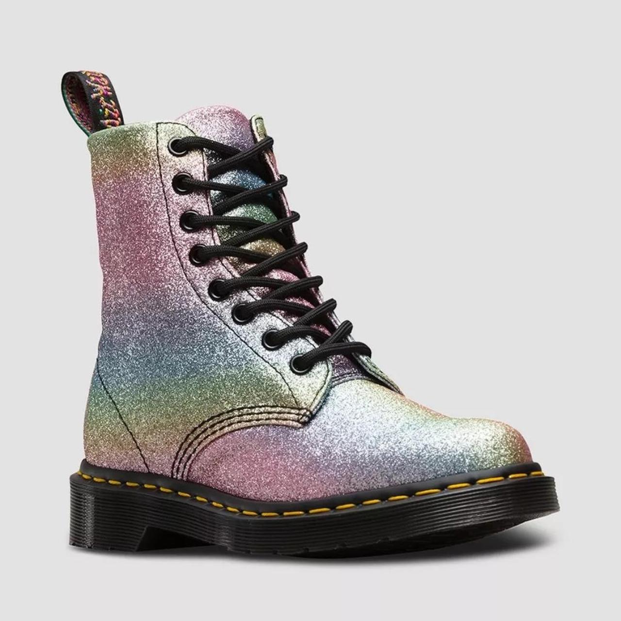 Dr Martens - 1460 Pascal Rainbow Glitter Retail:... | Depop