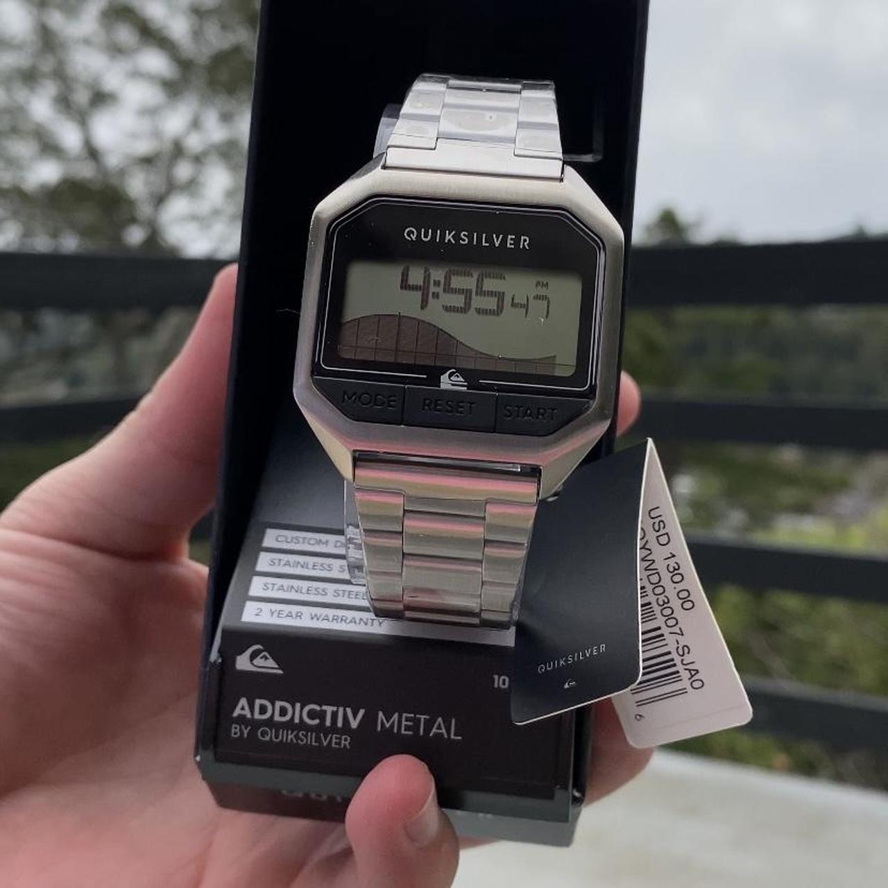 Brand new Quiksilver Addictiv Metal watch in silver... | Depop