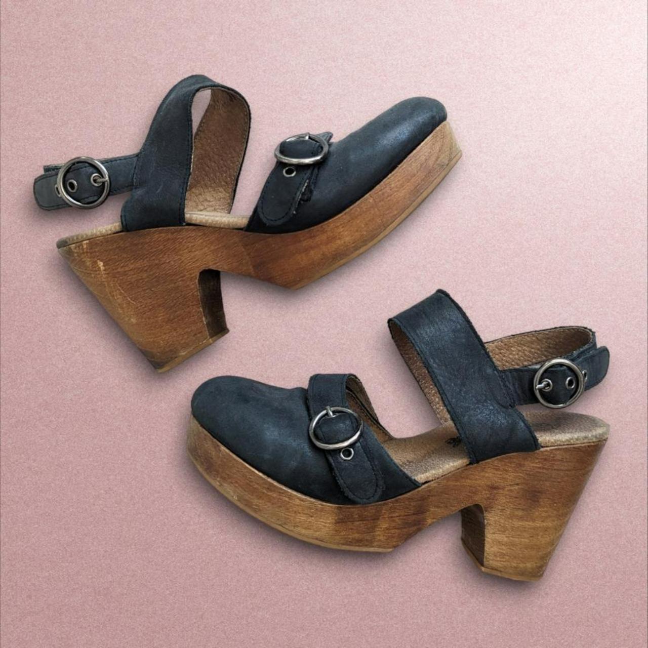 Vintage, early 2000s platform clogs by Free... - Depop