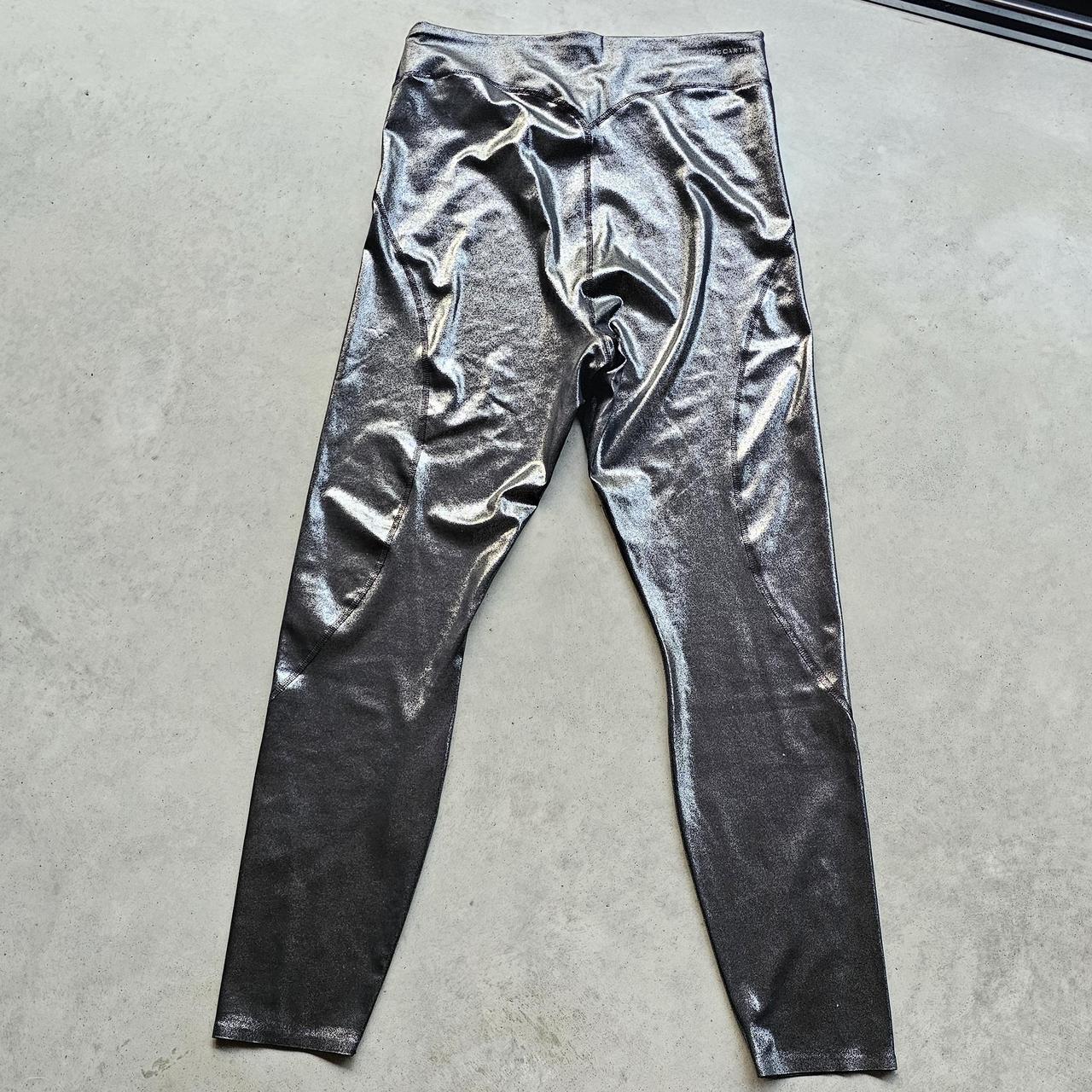 Metallic Silver Leggings by Stella McCartney x... - Depop