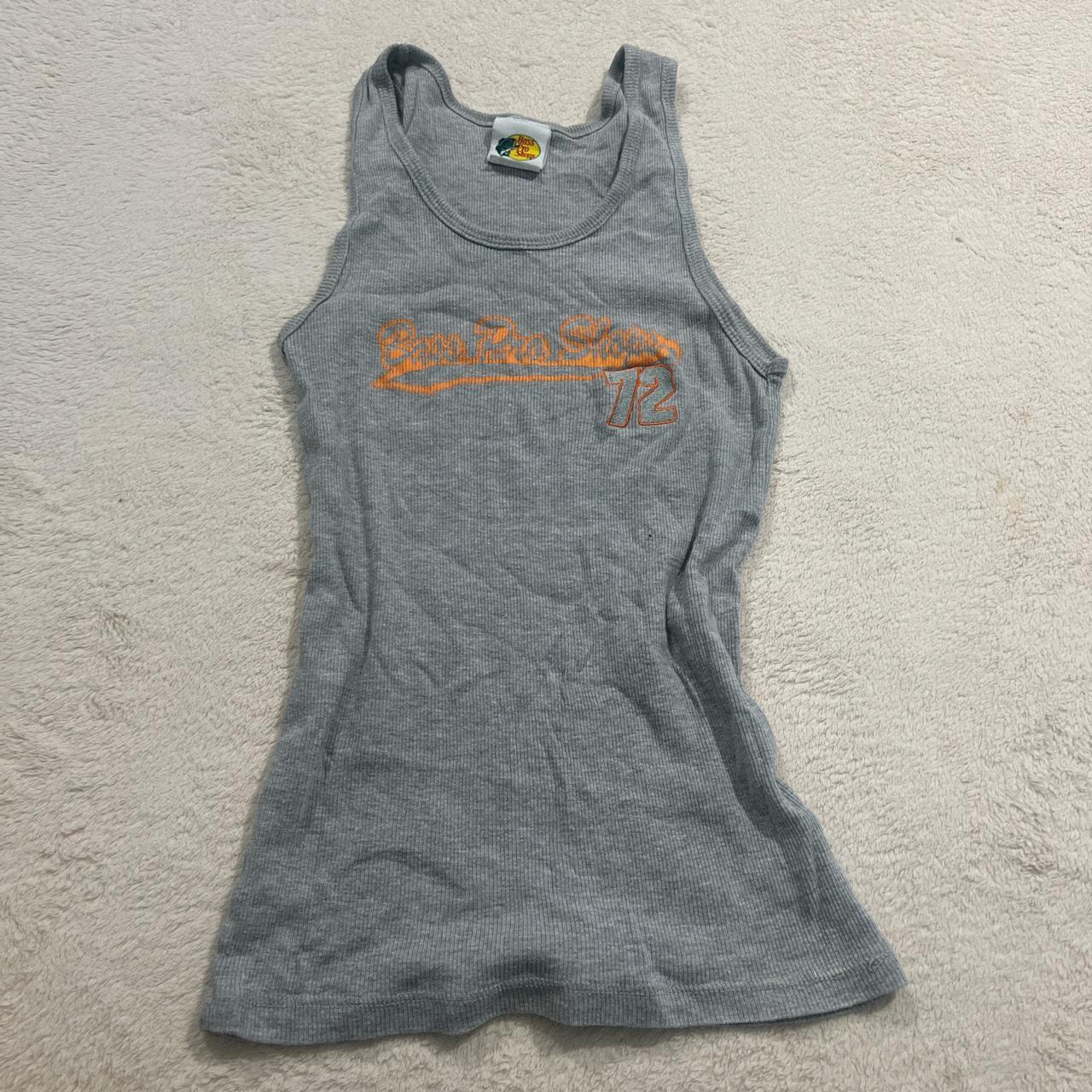 bass bro shop gray tank •size small - Depop