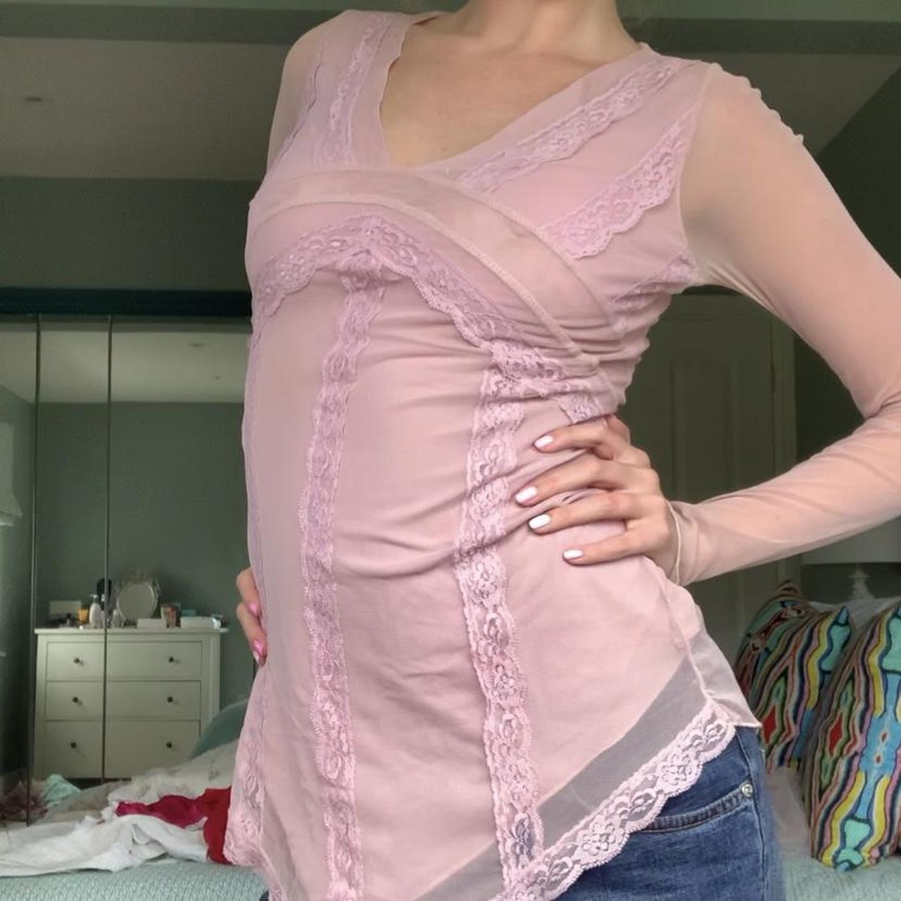 Gorgeous vintage fairy core sheer overlay... - Depop