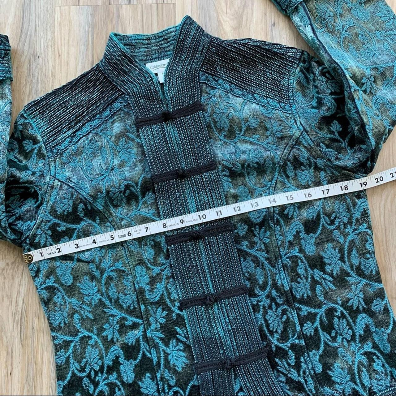 Coldwater Creek Women's Blue and Green Tailored-jackets | Depop