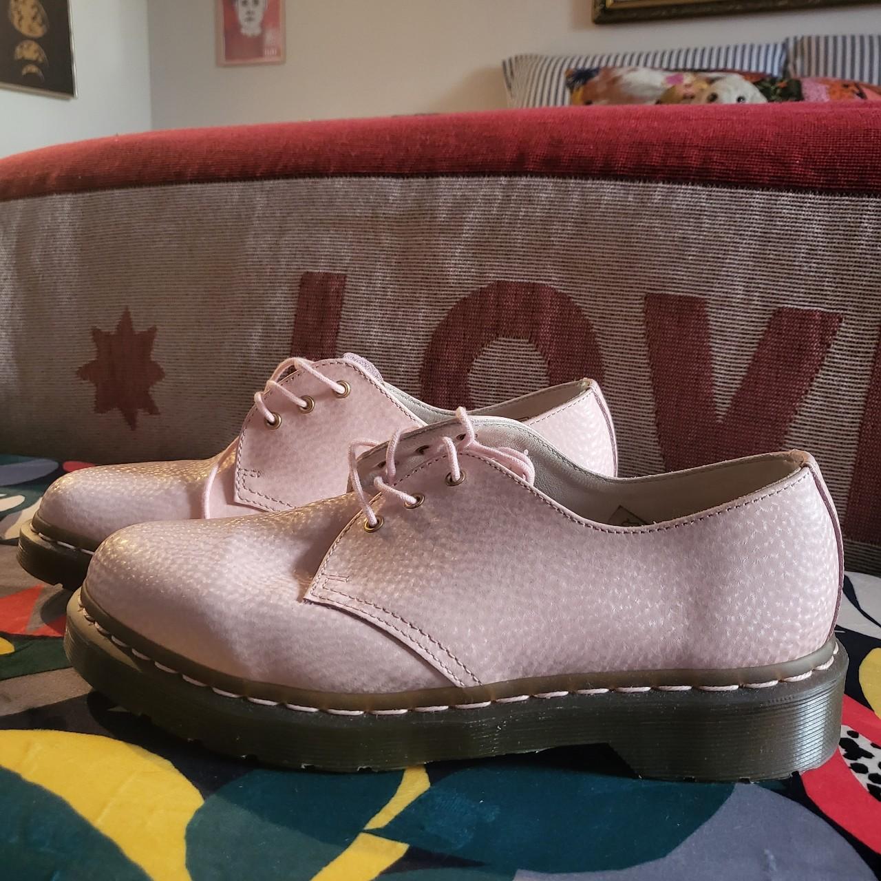 Doc Martens pink pastel brogues Excellent... - Depop