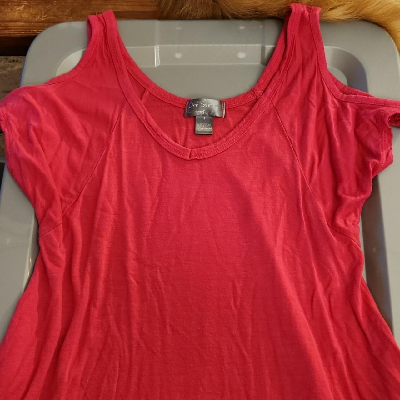 One Step Up Women's Red Top | Depop