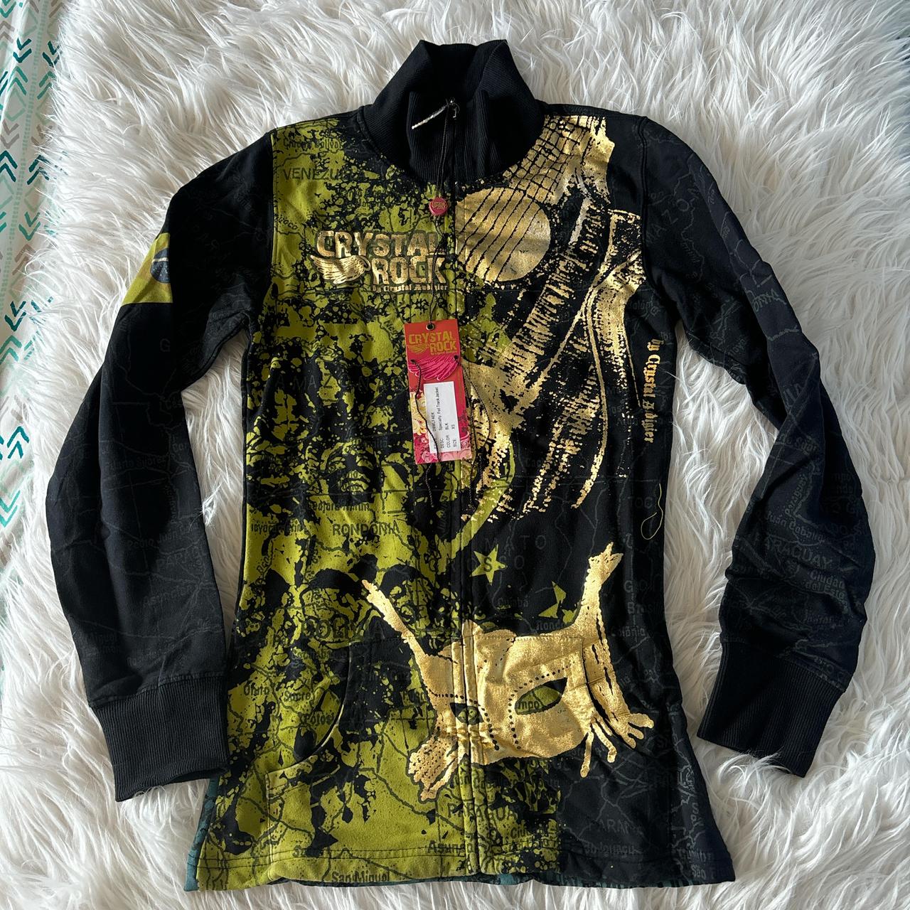 Y2K DEADSTOCK Christian Audigier Crystal Rock... | Depop