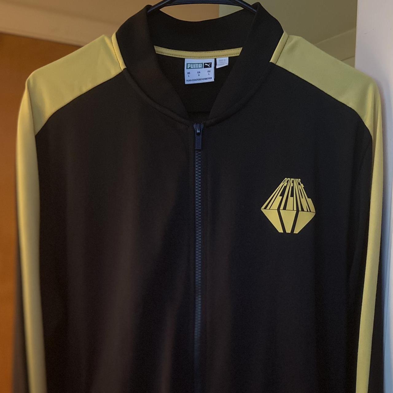 Puma Men's Black and Yellow Jumpsuit | Depop