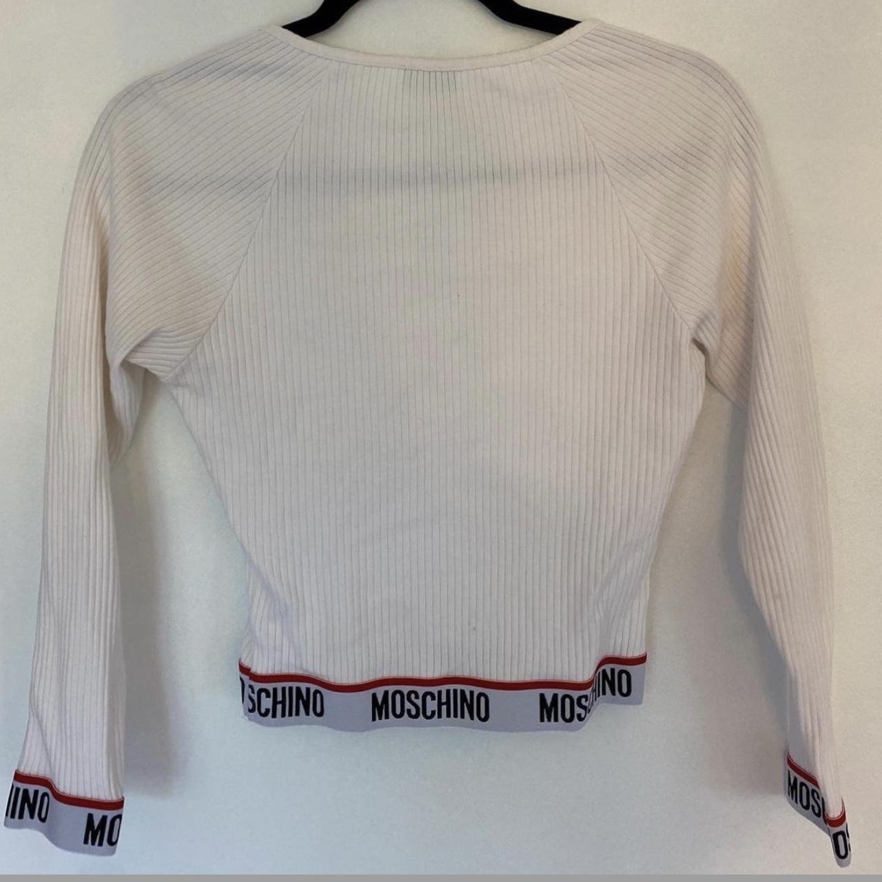 Moschino Vintage Ribbed Top - Fits Size S pls use... - Depop