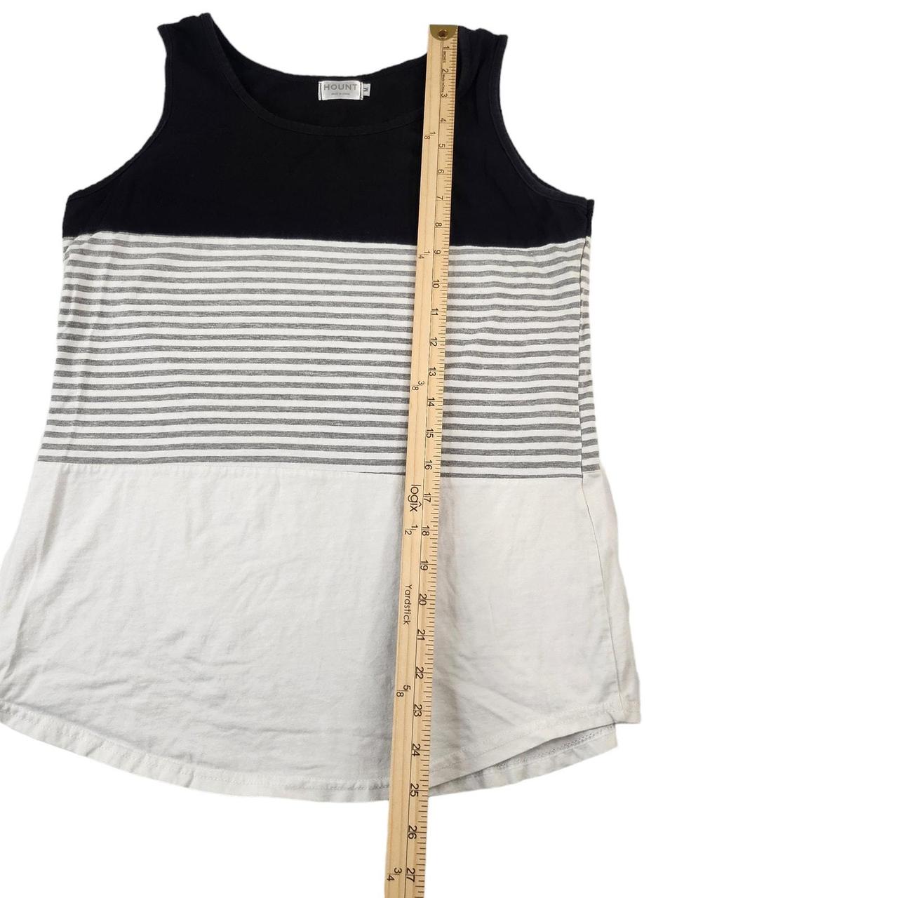 black white colorblock tank top size medium Good... | Depop