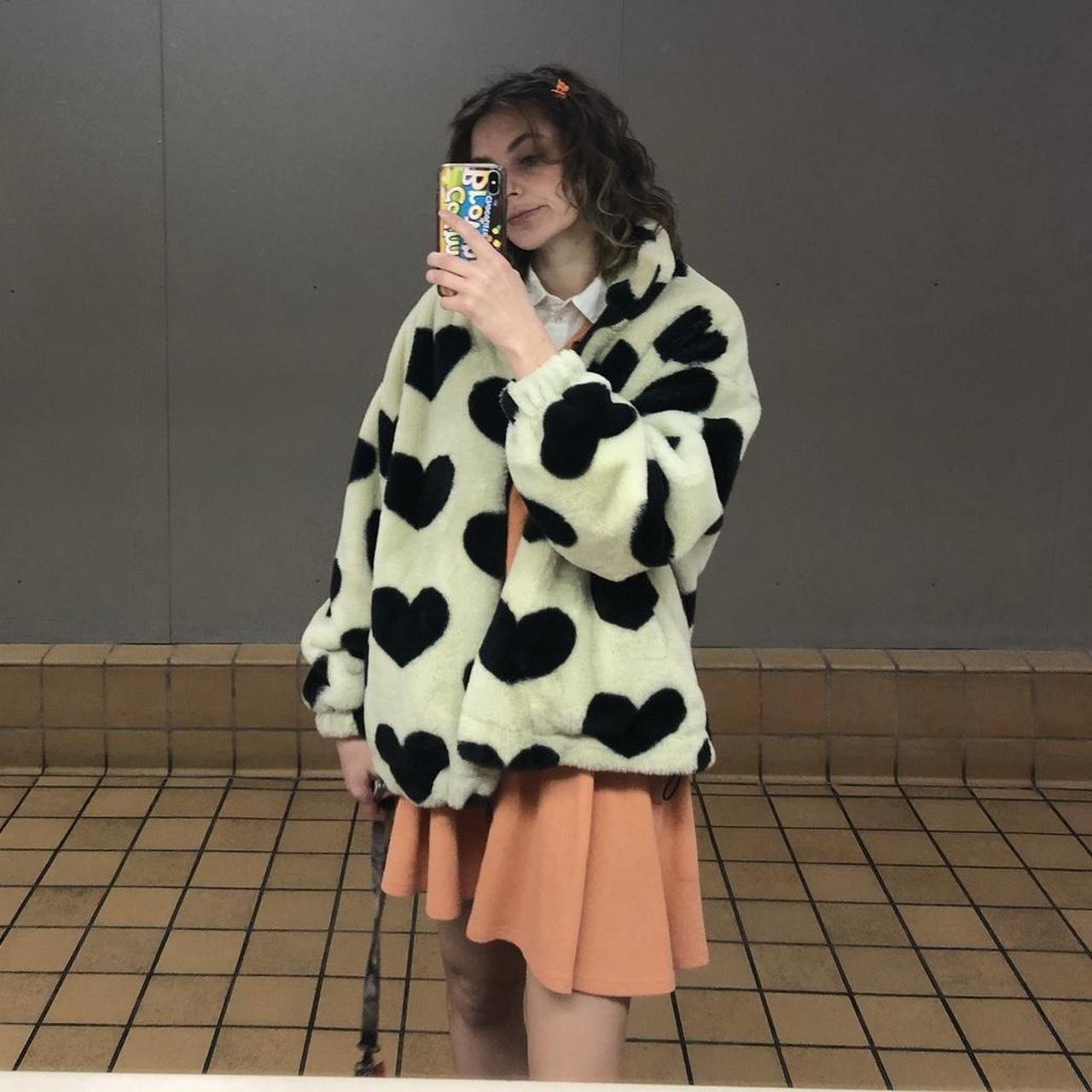 Cider heart coat, so soft & perfect - Depop