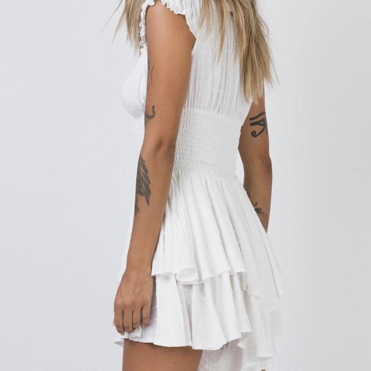 Princess Polly white romper 👑 -super cute -true to... - Depop