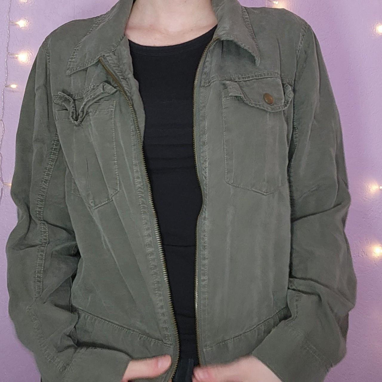 Military Green Mossimo Jacket (M) - Depop