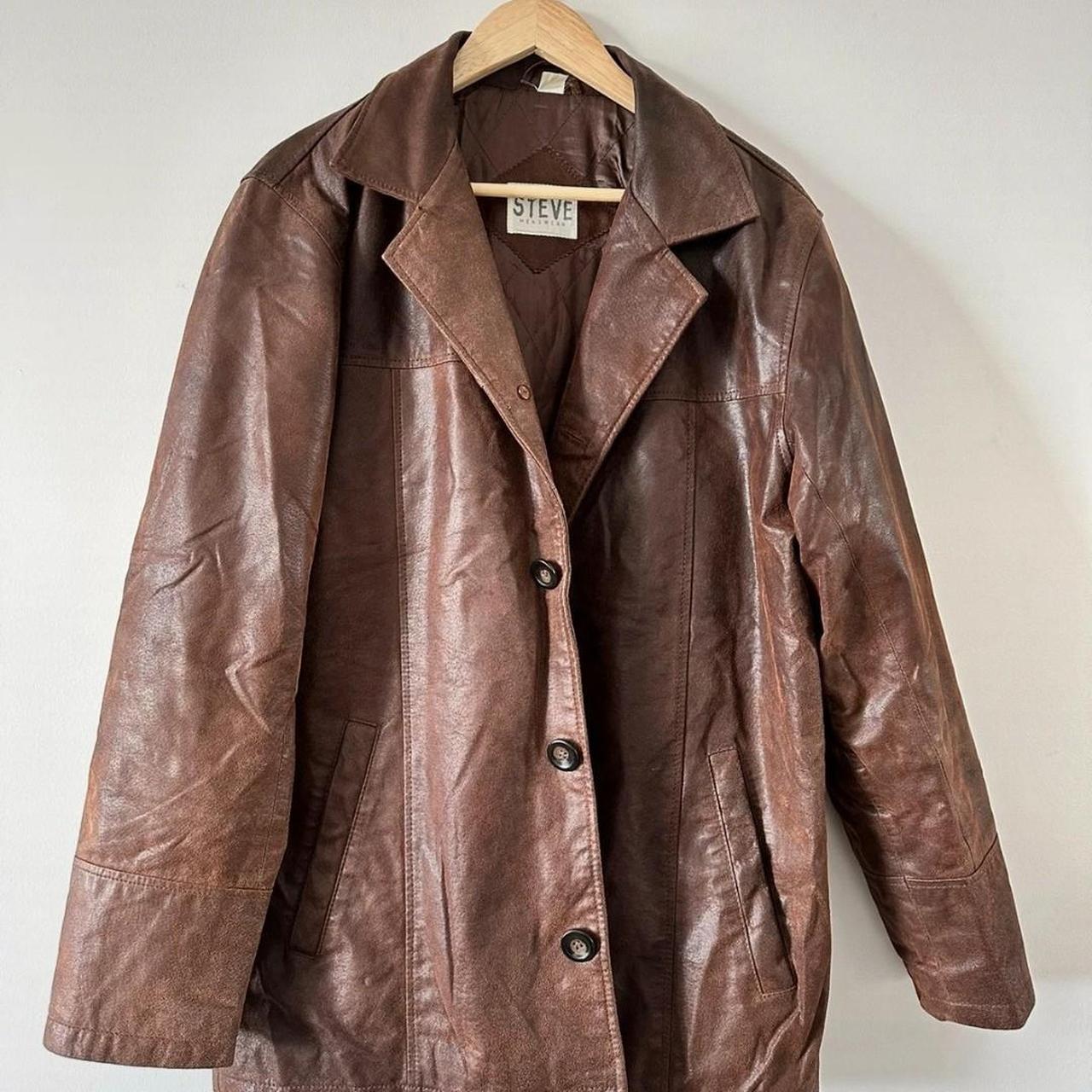 Used leather jacket. Has a wonderful patina.... - Depop