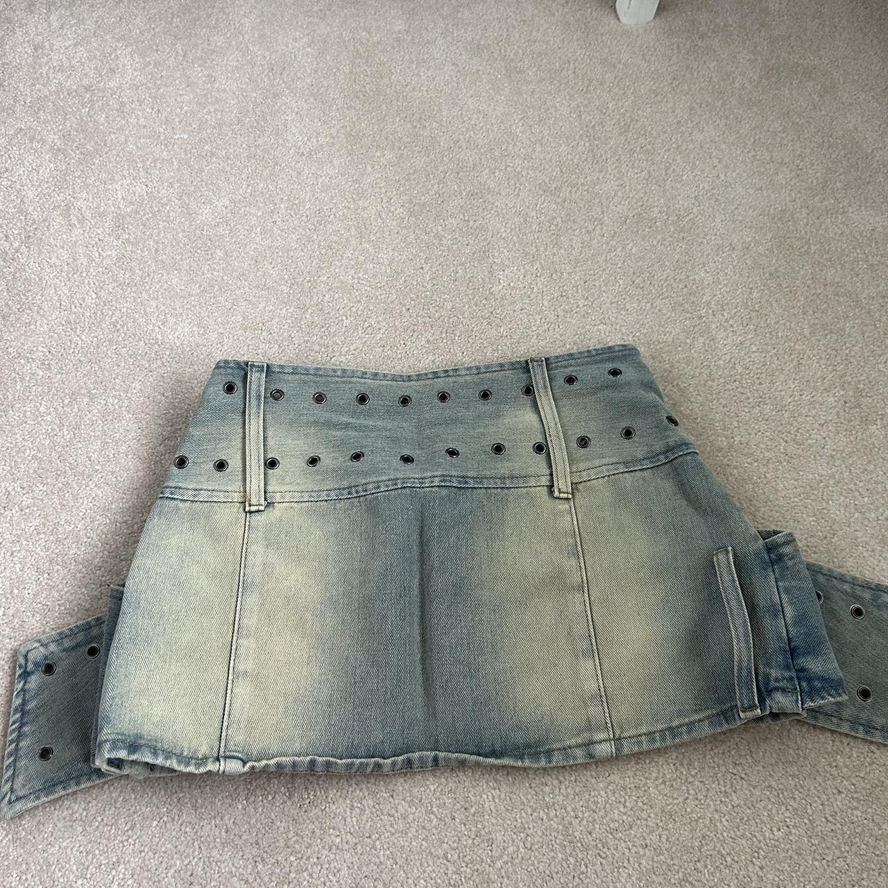 Jaded London denim assassin micro mini skirt Size:... - Depop