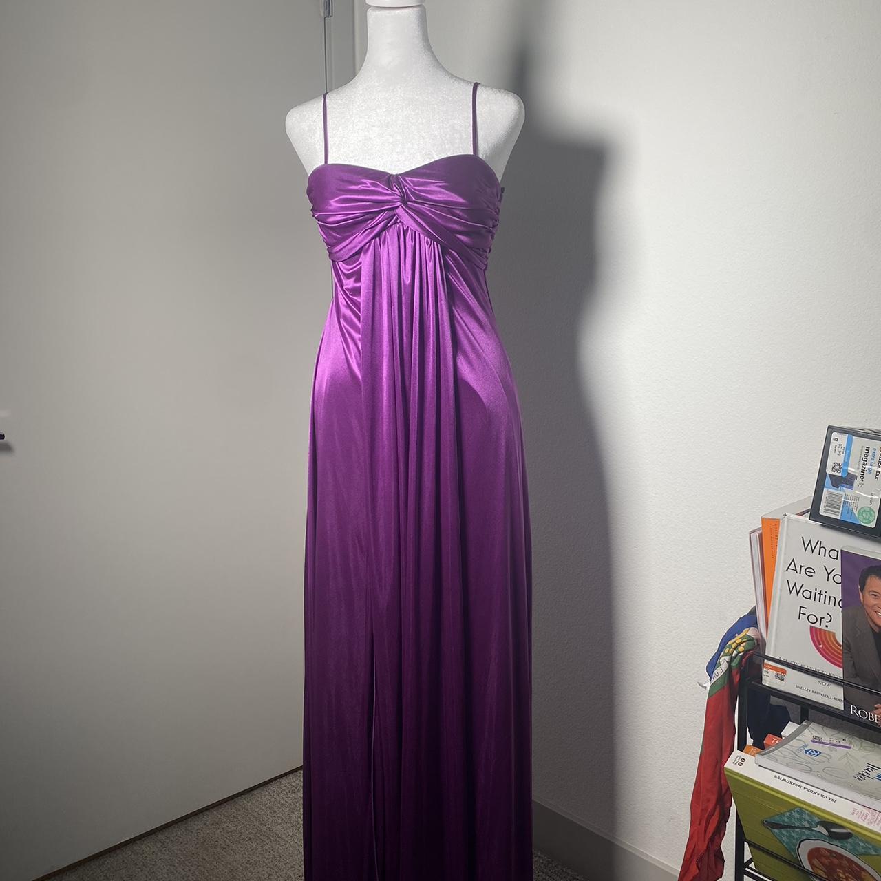 Windsor Purple Prom Gown Back Zipper Size 5/6 - Depop