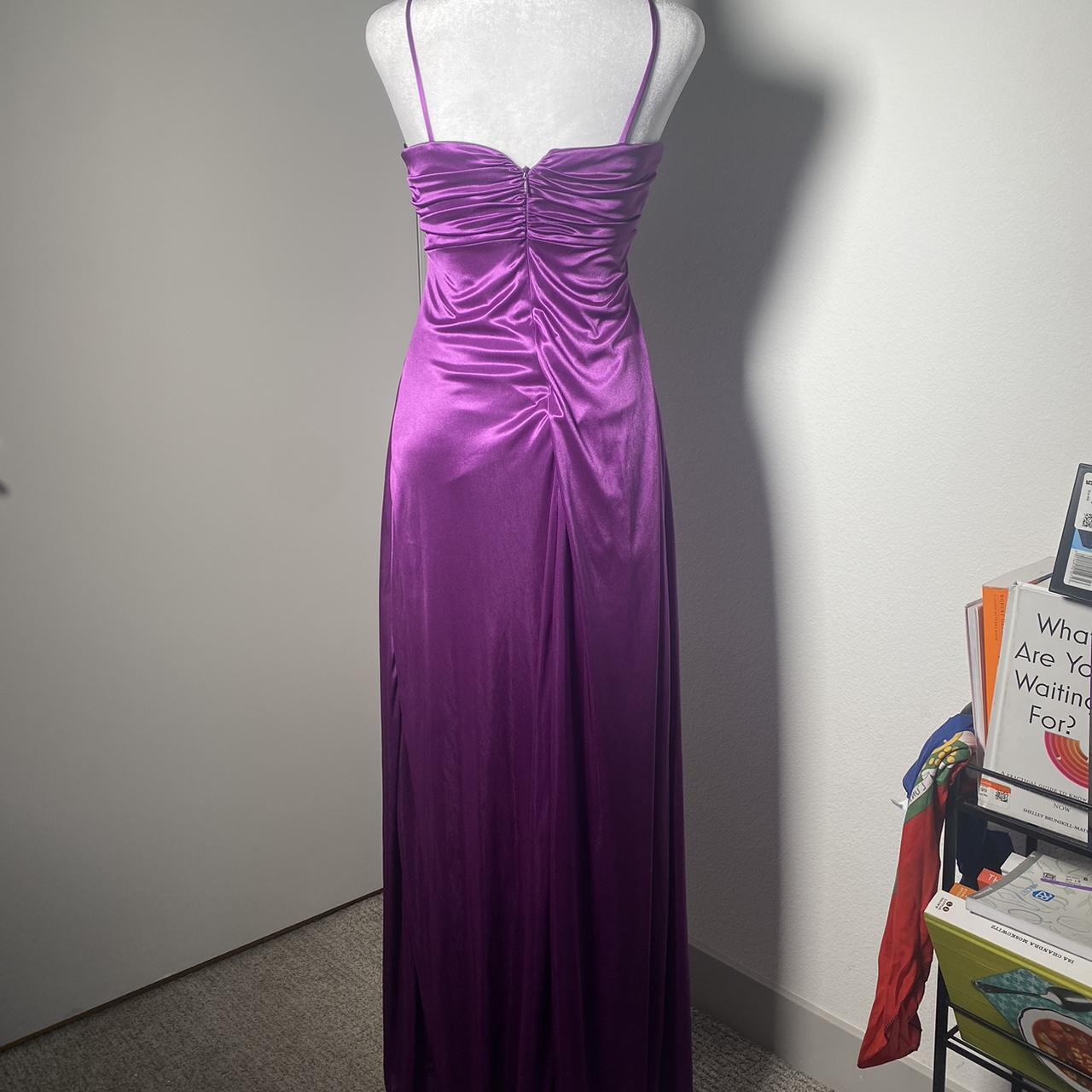 Windsor Purple Prom Gown Back Zipper Size 5/6 - Depop