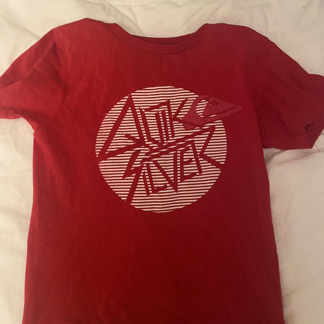 cute as quicksilver red baby tee - Depop