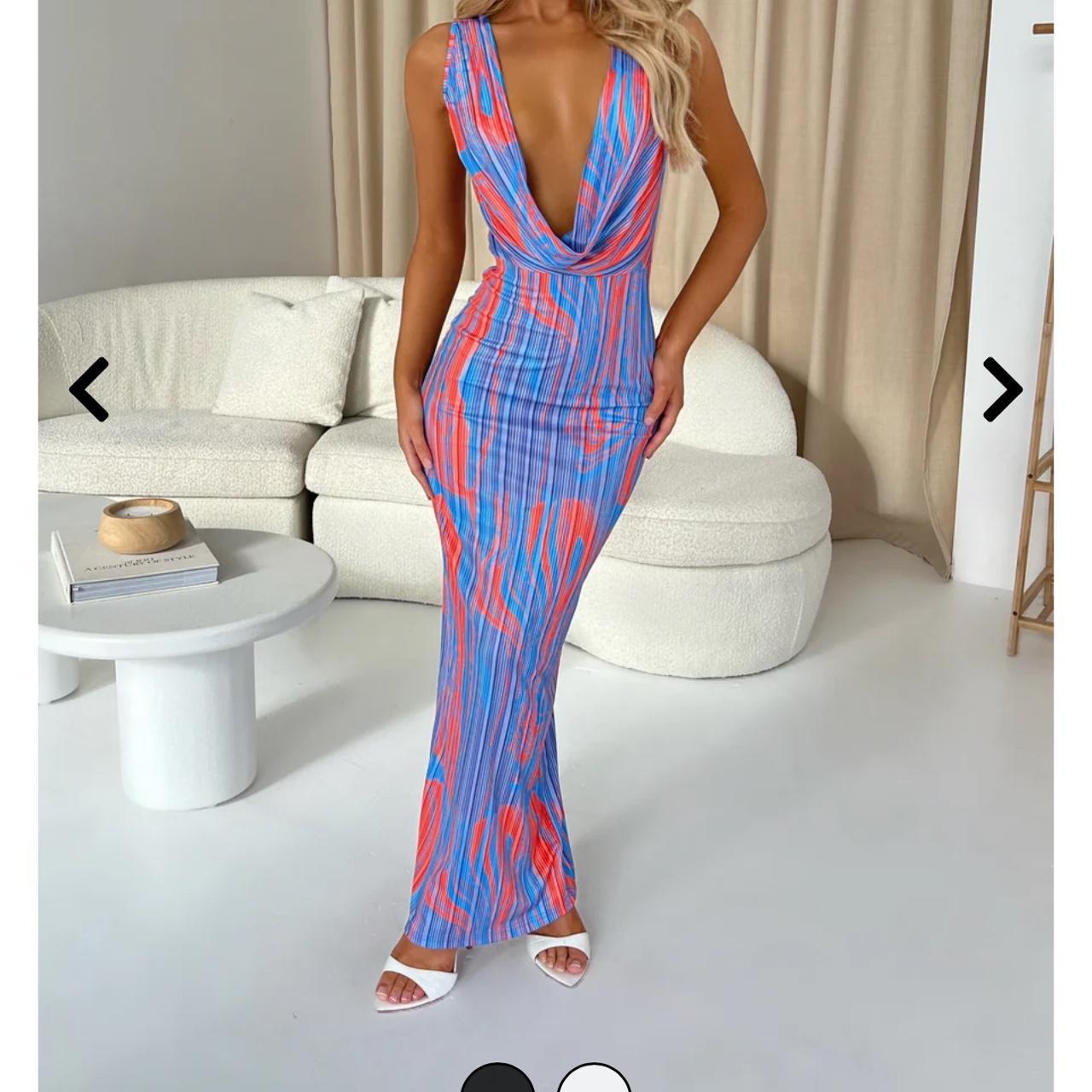 Stunning multi-coloured maxi dress, great for a... | Depop