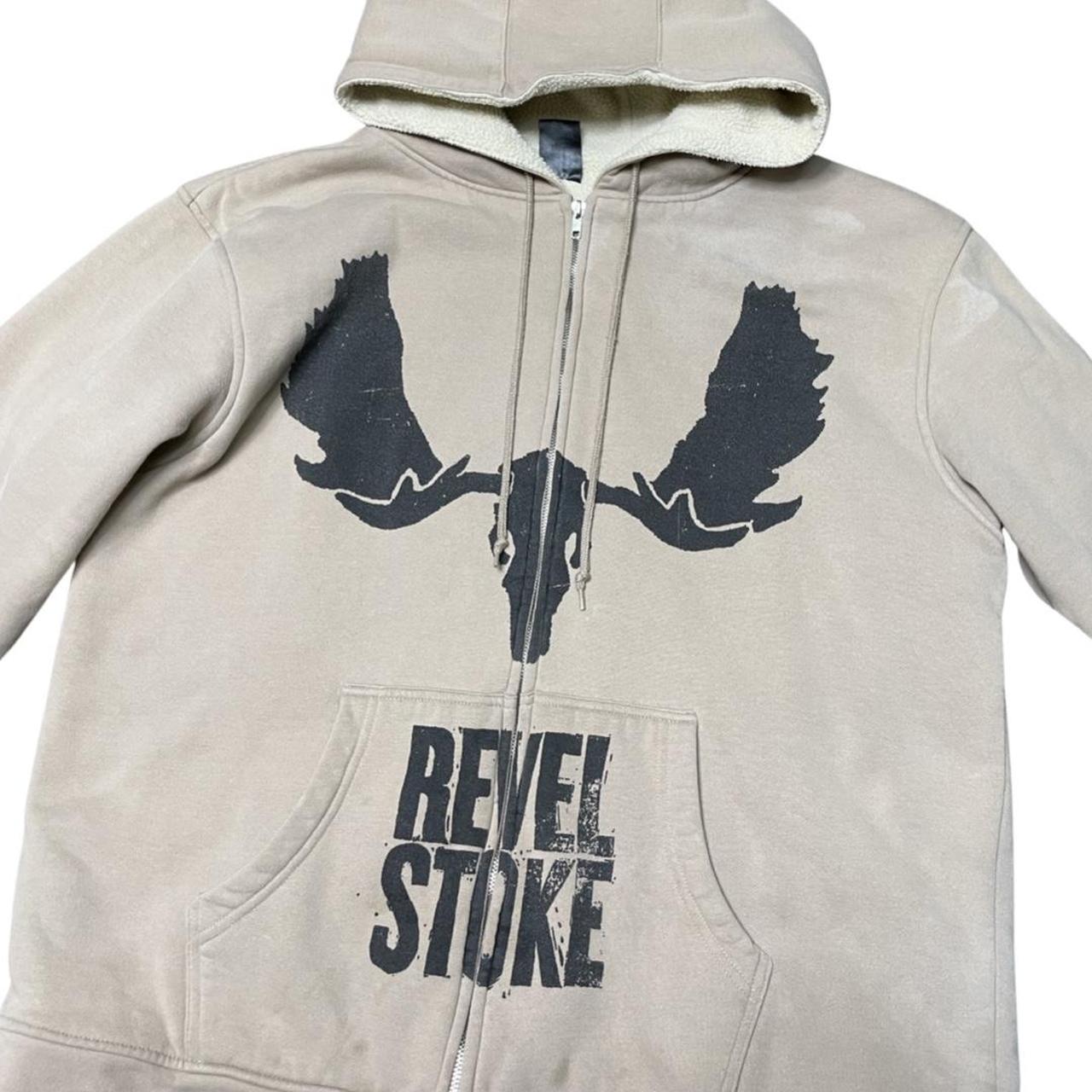 cyber y2k moose skull hoodie ☠︎ alt alternative... - Depop