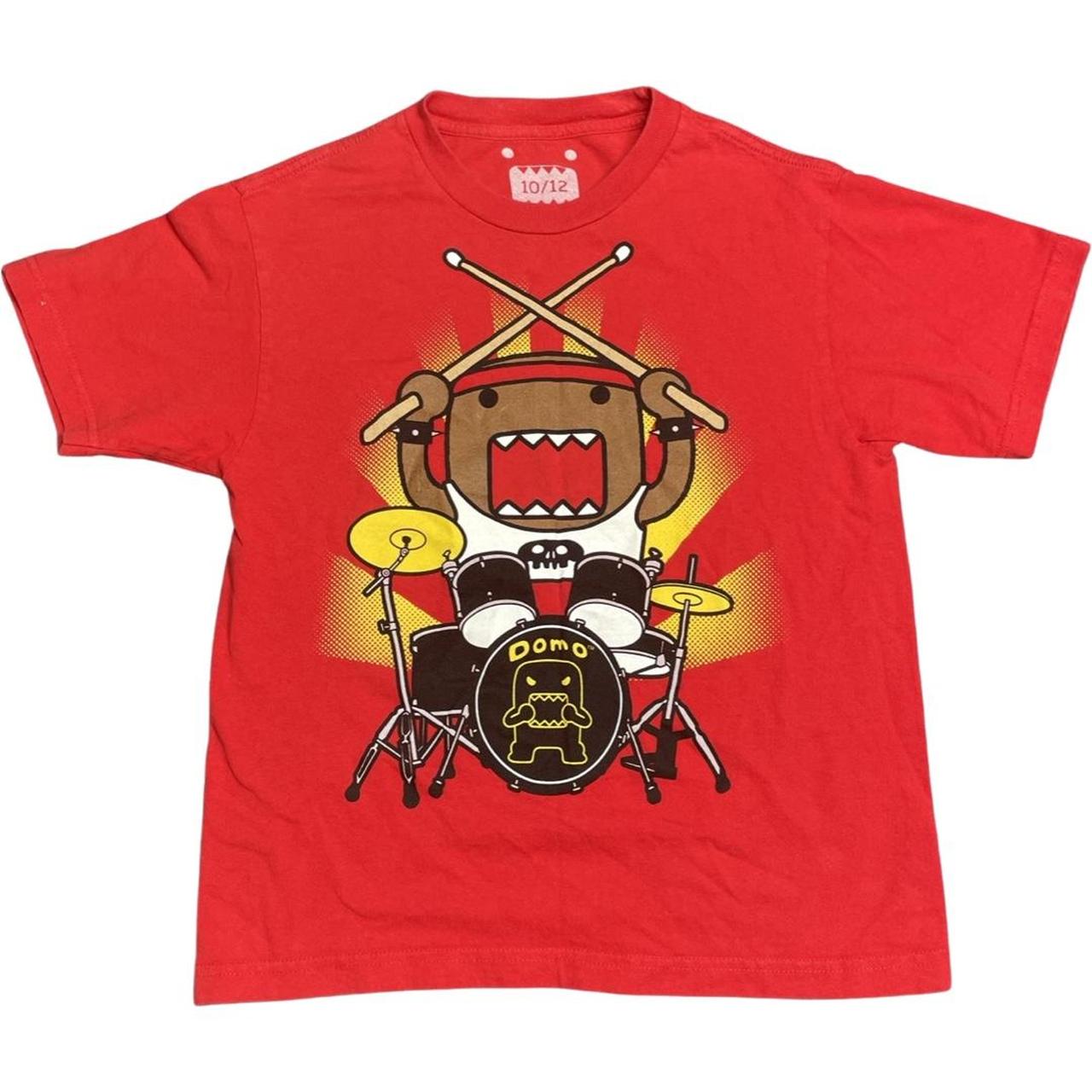☠︎ domo drummer tee ☠︎ cute scene kid rave 2010s... - Depop