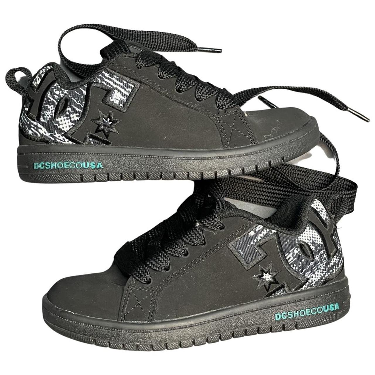 DC Shoes Black and Blue Trainers | Depop