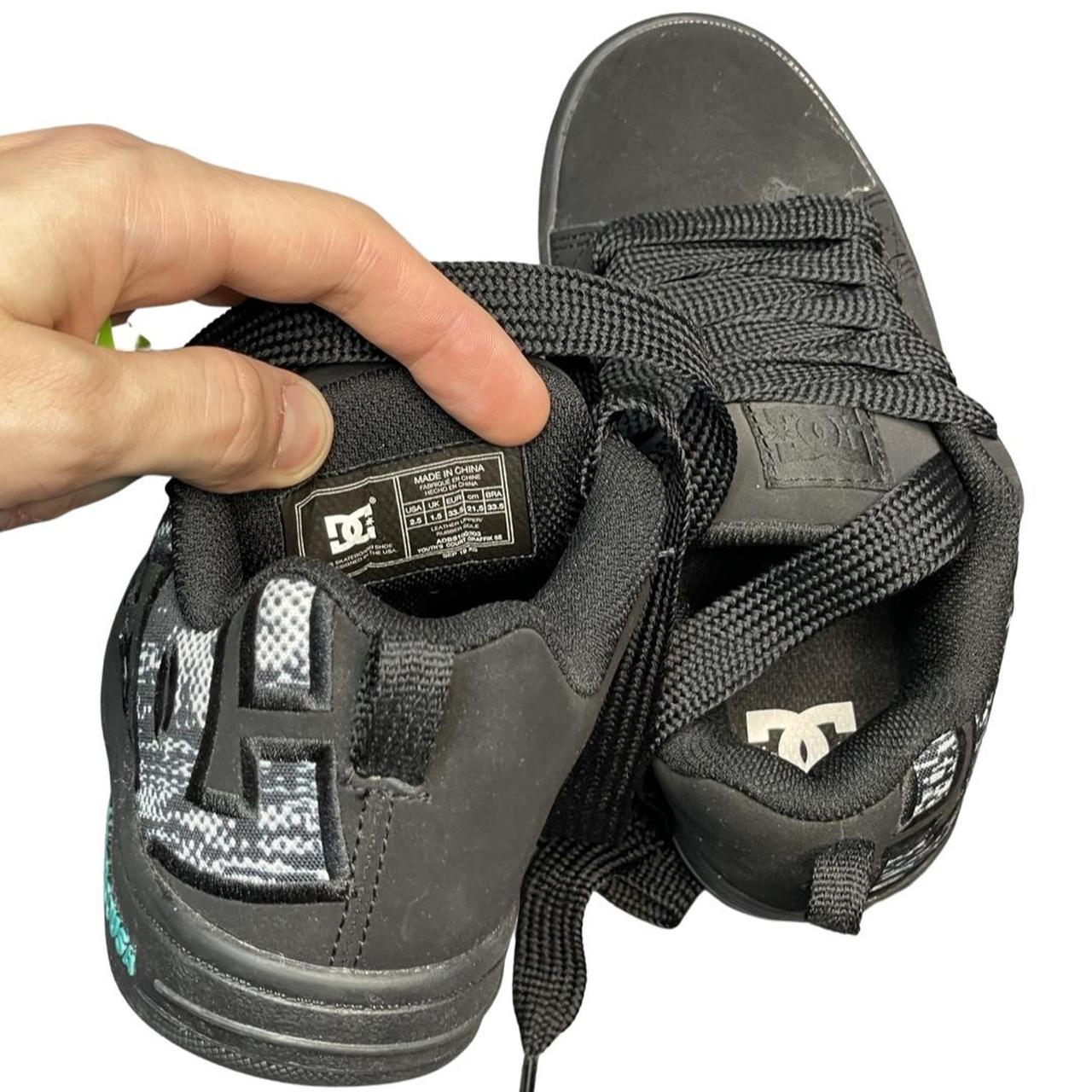 DC Shoes Black and Blue Trainers | Depop