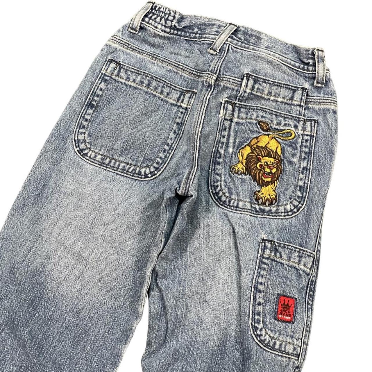 ☠︎ jnco jeans lion jeans ☠︎ ☠︎ alt alternative emo... - Depop
