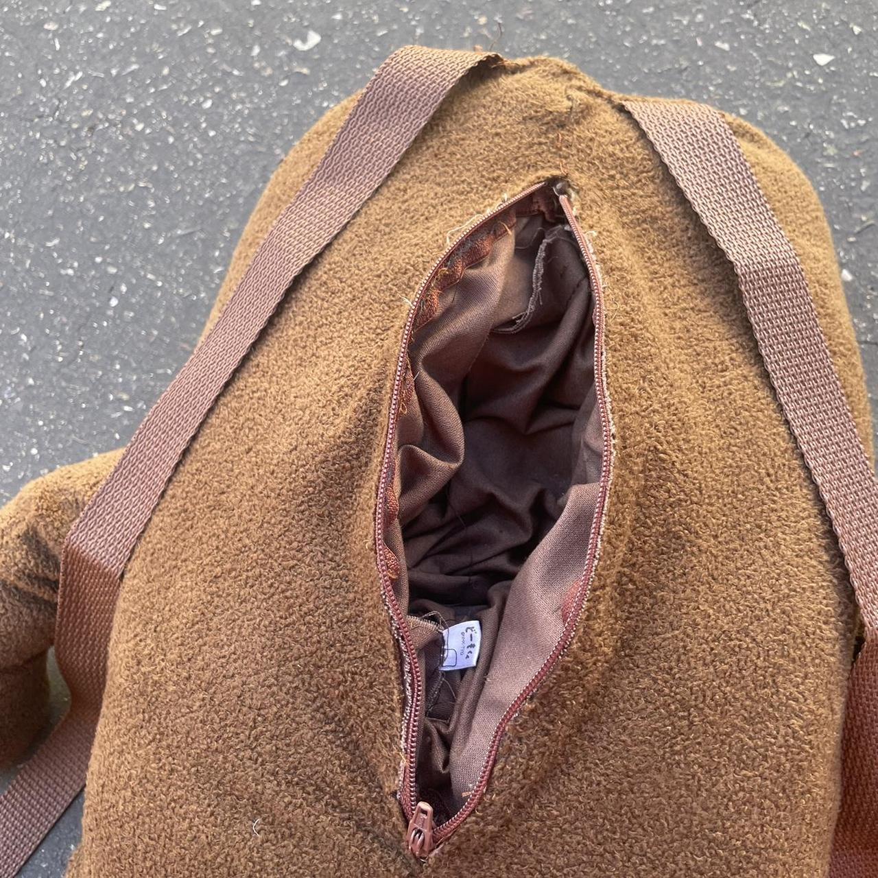 ☠︎ domo character backpack ☠︎ ☠︎ brown plush domo-kun... | Depop