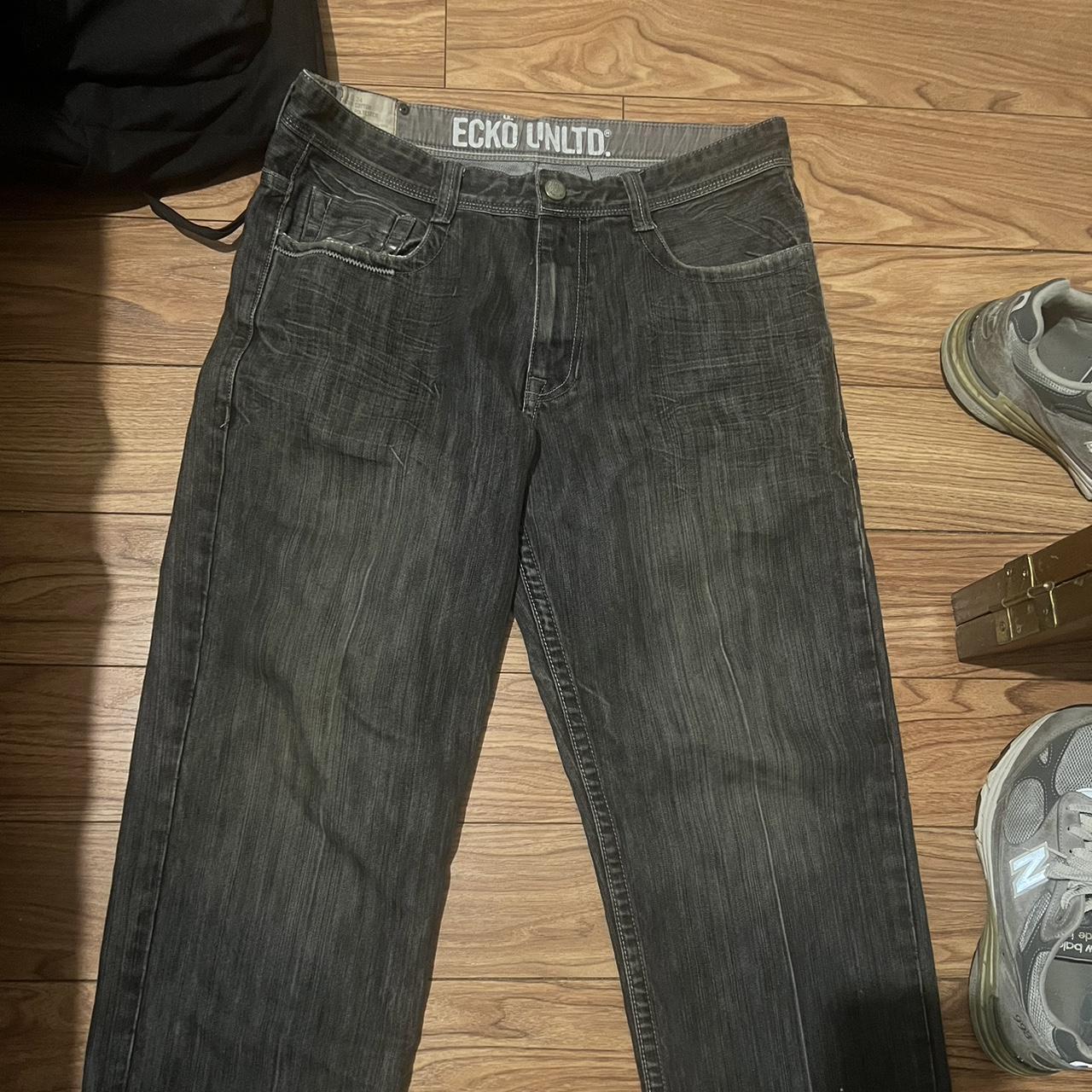Ecko Unltd. Men's Black Jeans | Depop