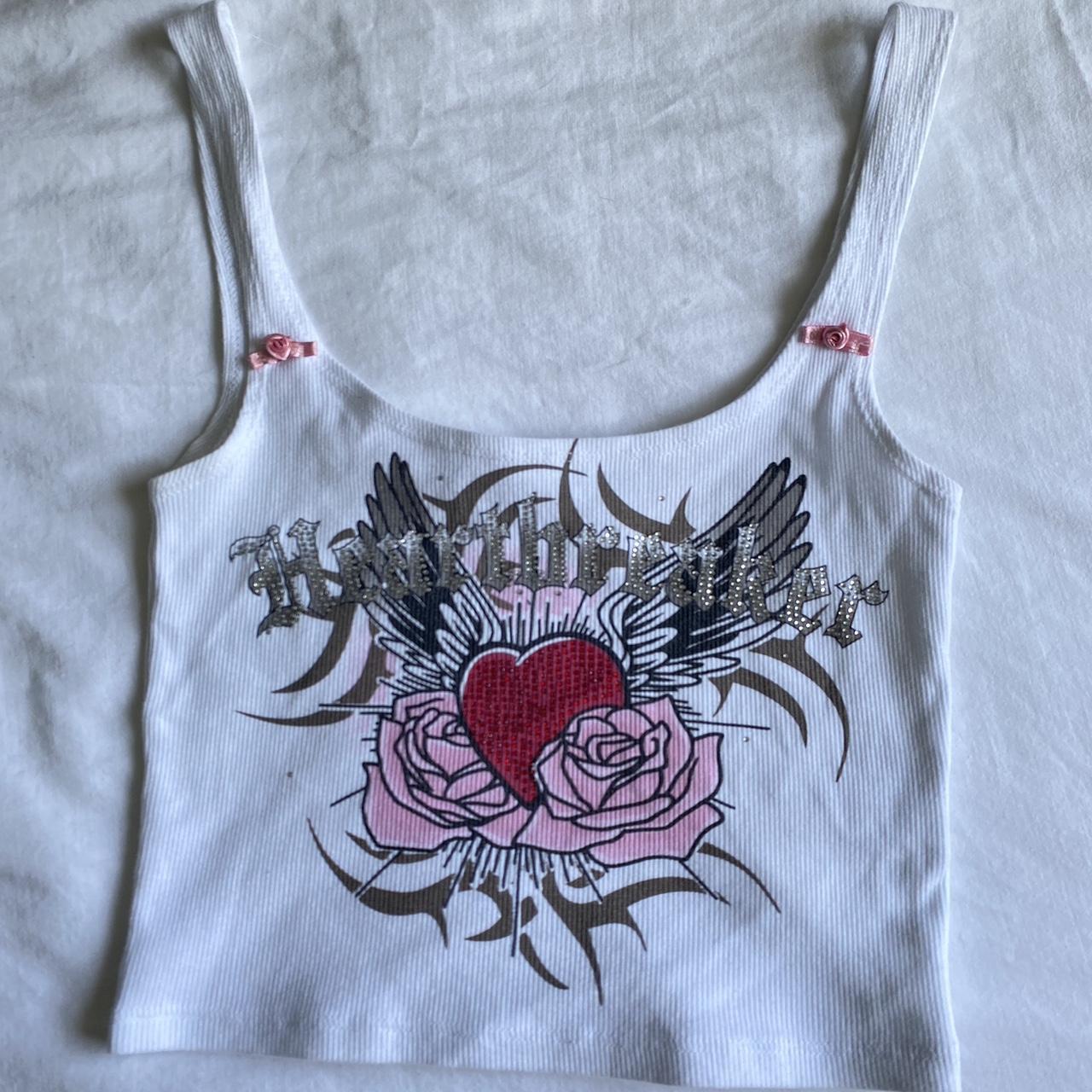 jaded london tank top!🤍 this top is really cute and... - Depop