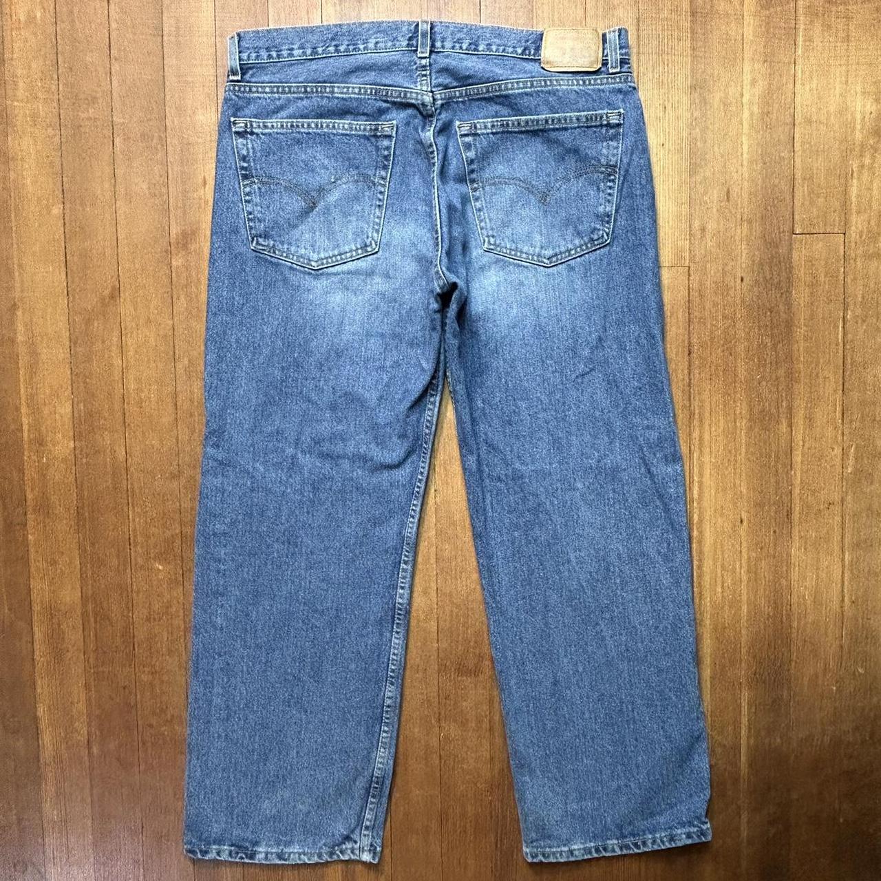 Mens Vintage Levi's 529 Blue Jeans Low Rise Straight... - Depop