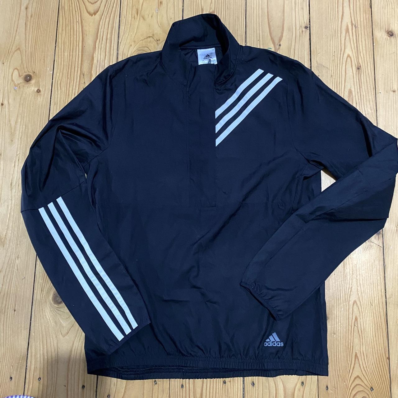 Adidas Light Jacket Running Gym Black Great... - Depop