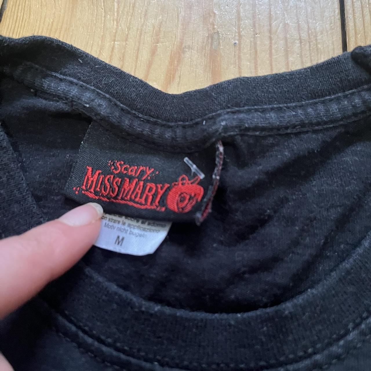 Scary Miss Mary Alt Emo Gothic Baby Tee... - Depop